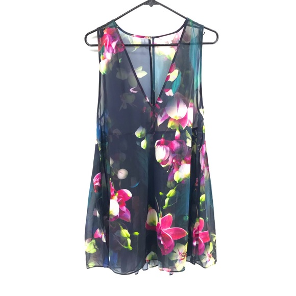 Ted Baker | Dresses | Ted Baker London Floral Semi Sheer Dress | Poshmark